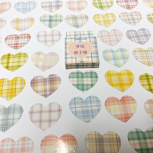 Heart Stickers, Hearts Sticker Set, Pattern Stickers, Love Journal ...