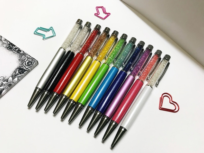 Glitter Pen Sparkle Pen Diamond Pen Cute Crystal Pen Shiny | Etsy UK