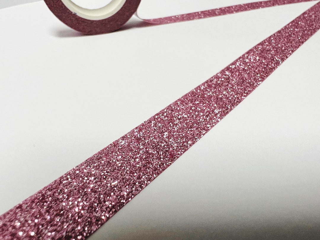 Light Pink Glitter Washi Tape, Pastel Pink Washi Tape, Glitter Washi ...