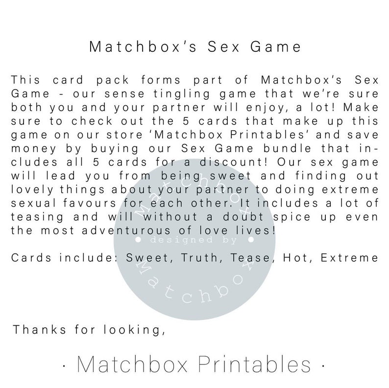 Naughty Sex Questions Cards Truth Instant Download Valentines T T For Girlfriend T For