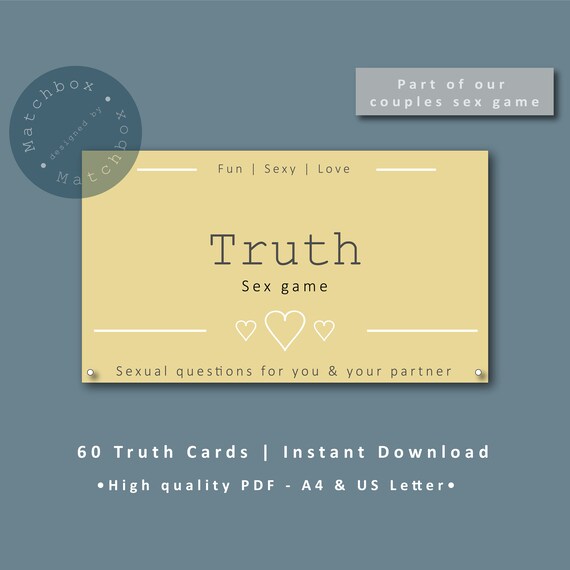 Naughty Sex Questions Cards Truth Valentines Day Gift Gift | Etsy