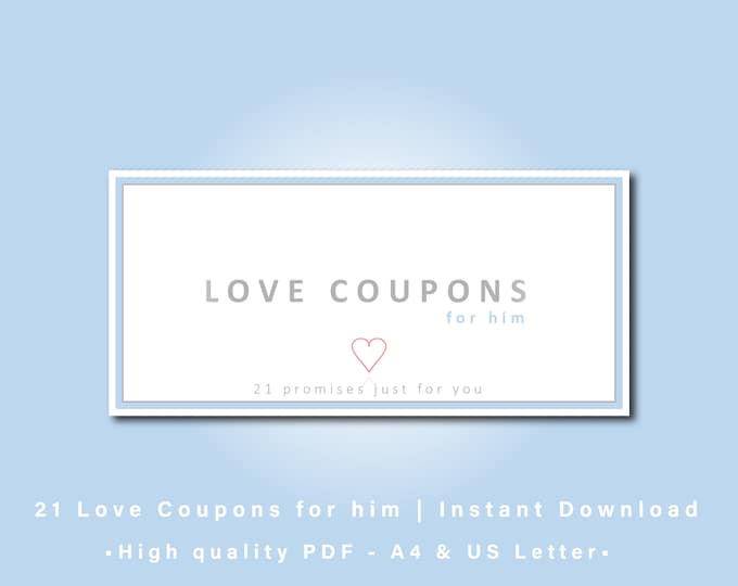 Love Coupons for Boyfriend Long Distance Gifts for Boyfriend Paper ...