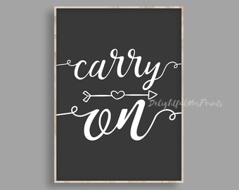 Carry on poster | Etsy