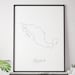 Mexico Map Line Art Digital Printable, Instant Download Print, Mexico ...