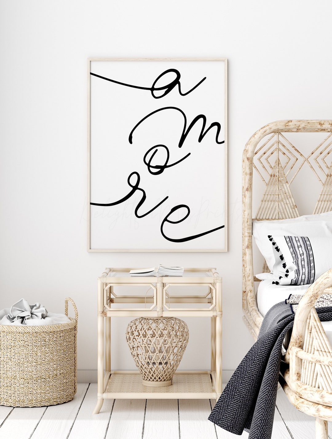 Amore Digital Printable, Amore Minimal Quote Print, Amore Digital ...
