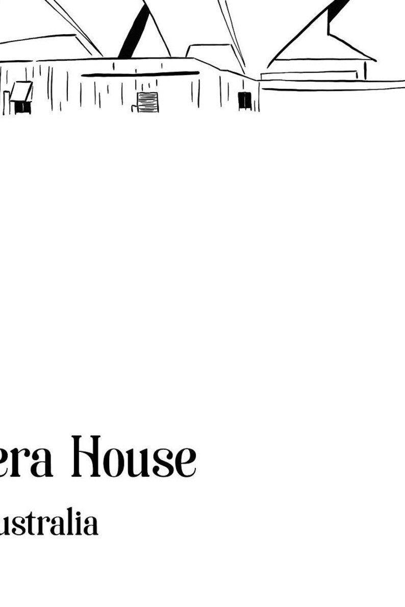 Sydney Opera House Australia Art Digital Printable, Instant Download ...