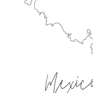 Mexico City, Mexico Map Line Art Digital Printable, Instant Download ...