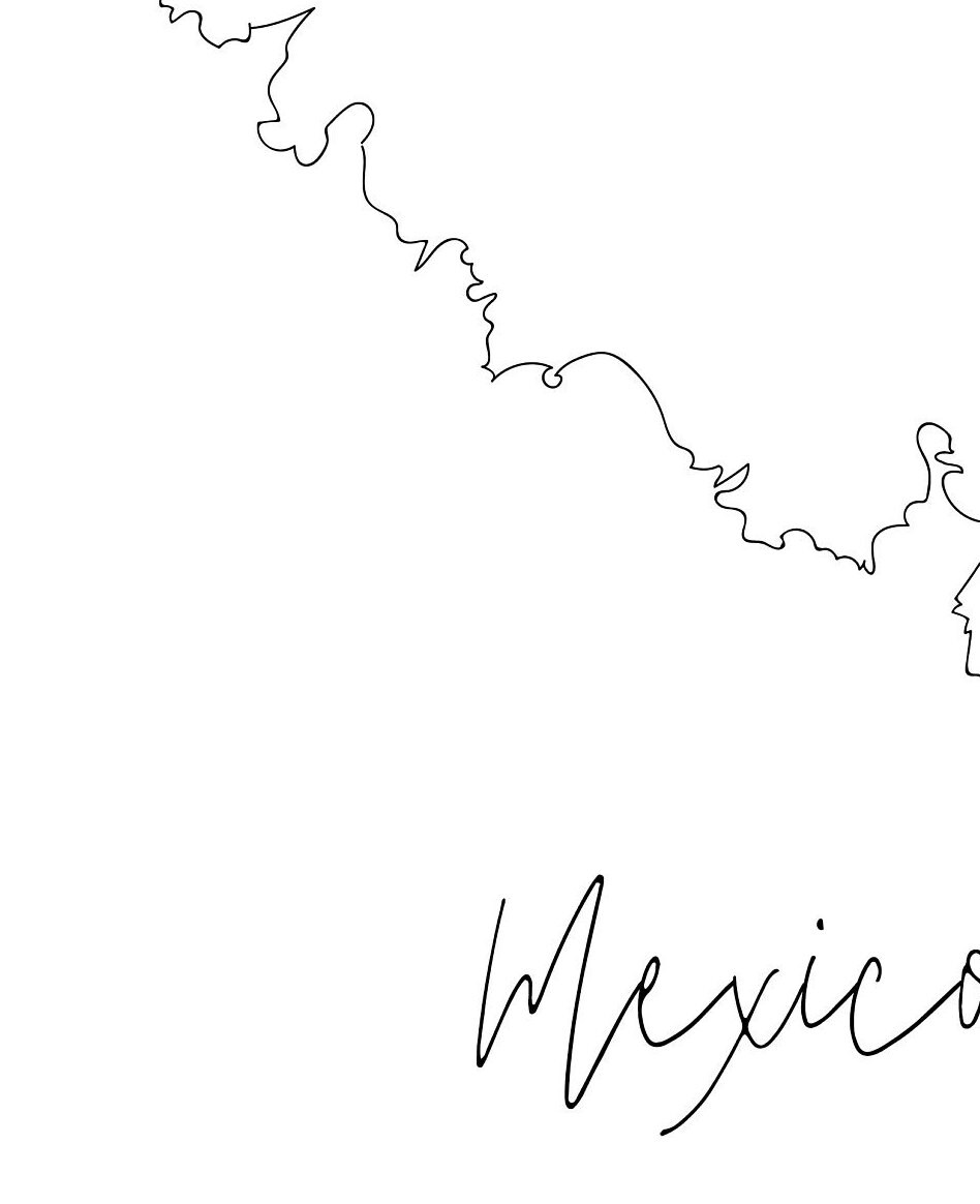 Mexico City, Mexico Map Line Art Digital Printable, Instant Download ...