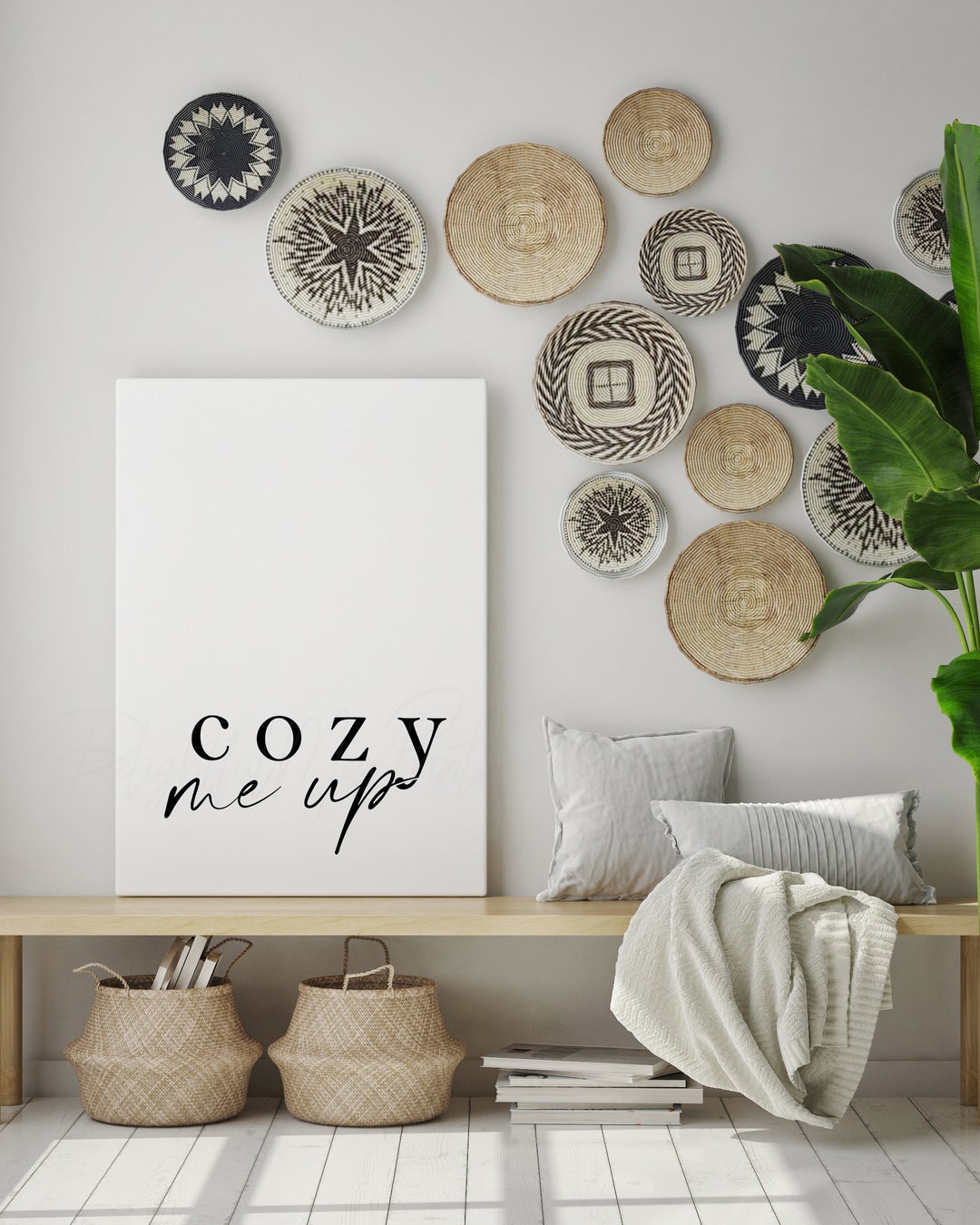 Cozy Me up Digital Printable, Instant Download File, Minimal Quote ...
