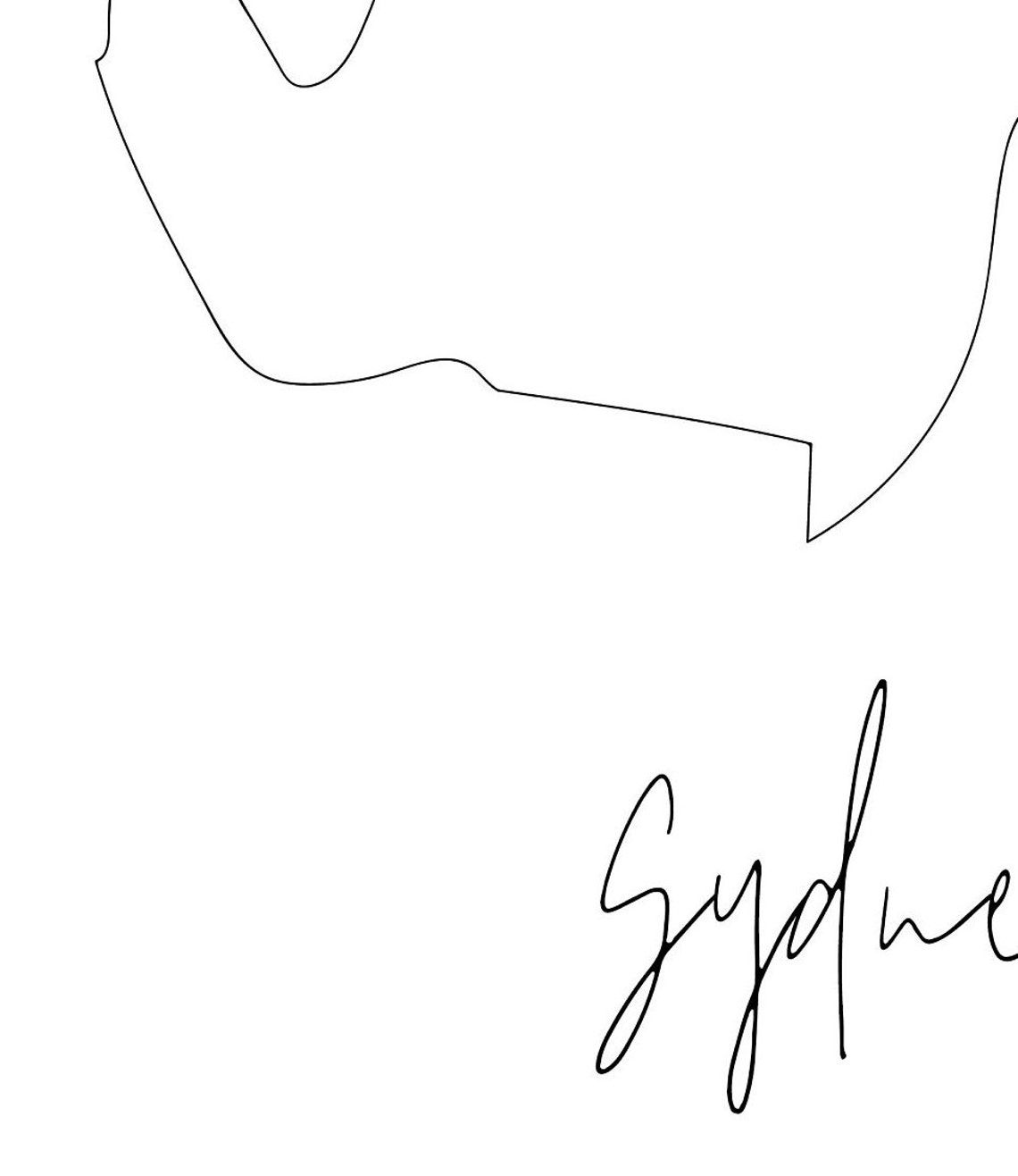 Sydney Australia Map Line Art Digital Printable Instant - Etsy