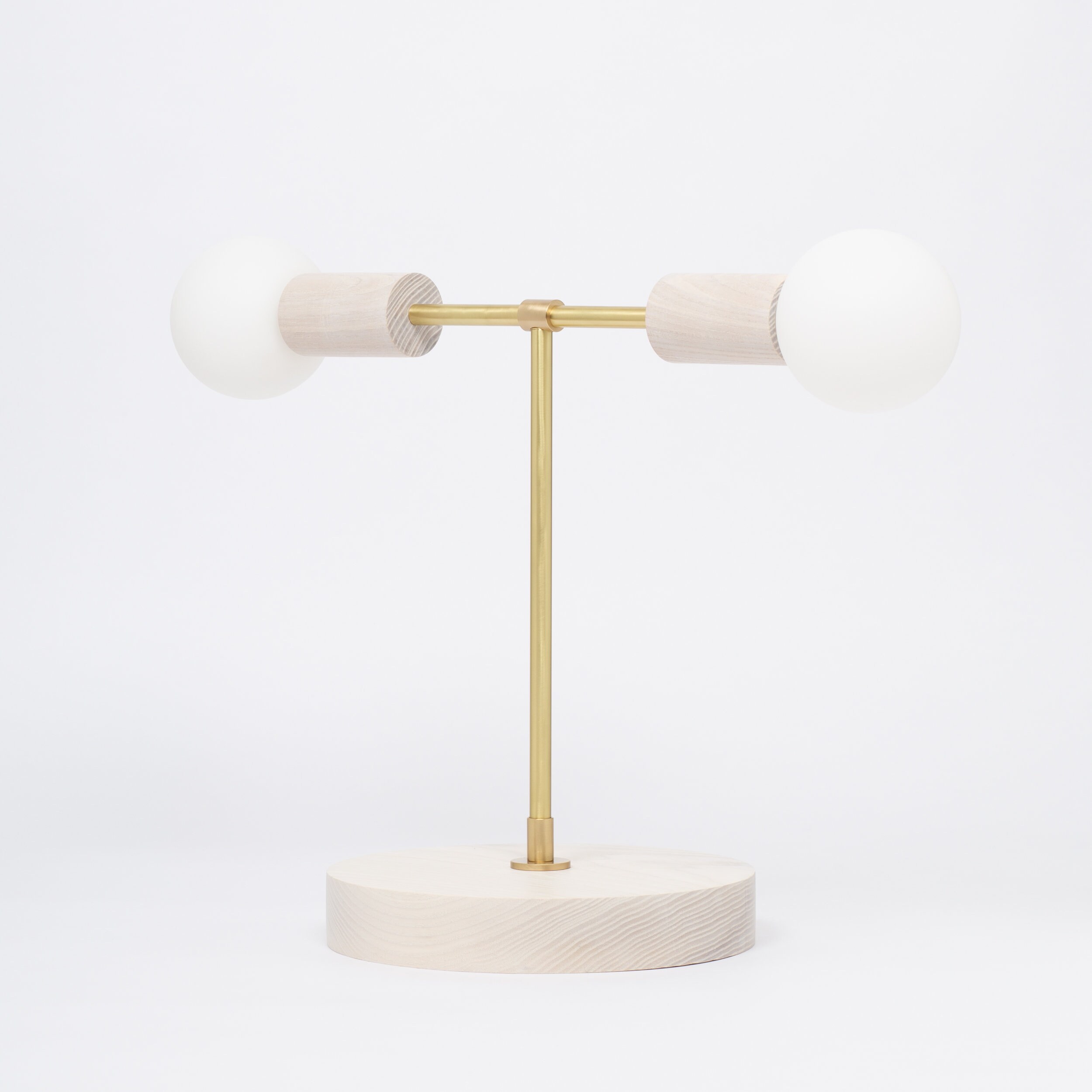 Oslo White Ash Double Sphere Dim to Warm Table Lamp - Etsy