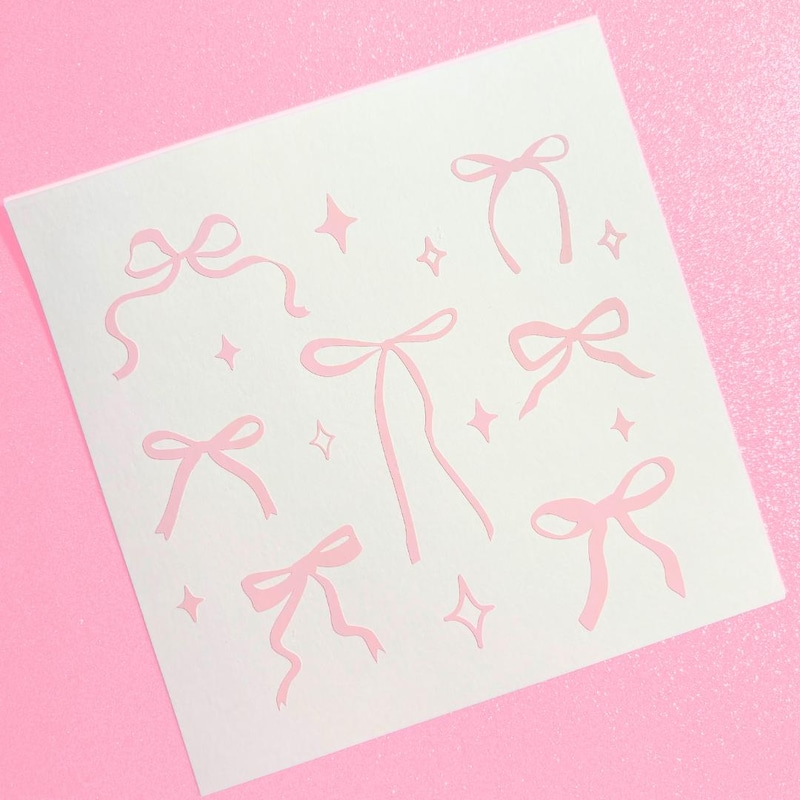 Bow Decal Sheet - Etsy