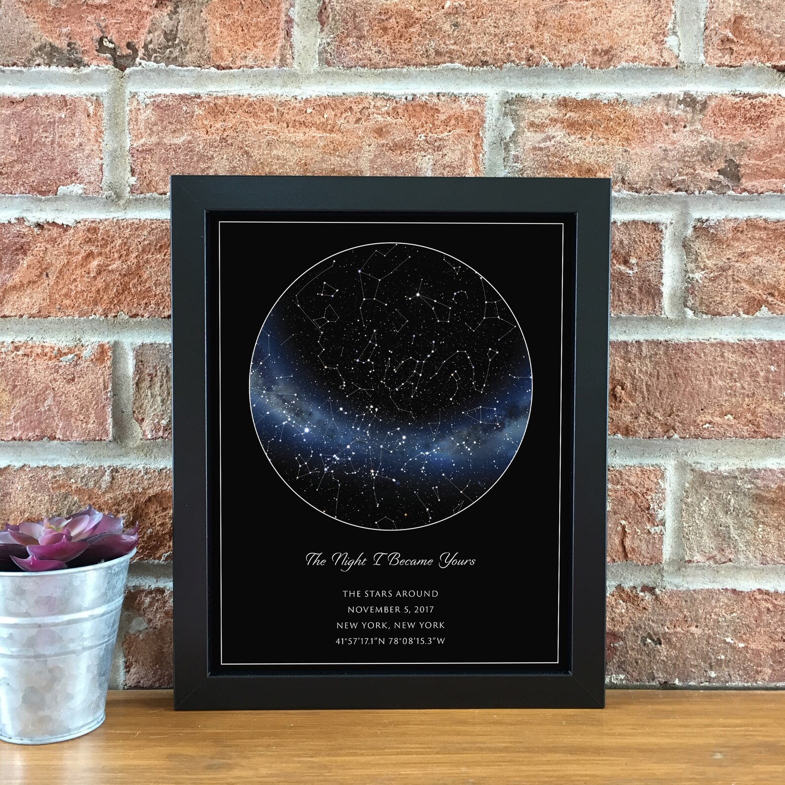 Custom Star Map Realistic Night Sky Map Custom Star Poster - Etsy