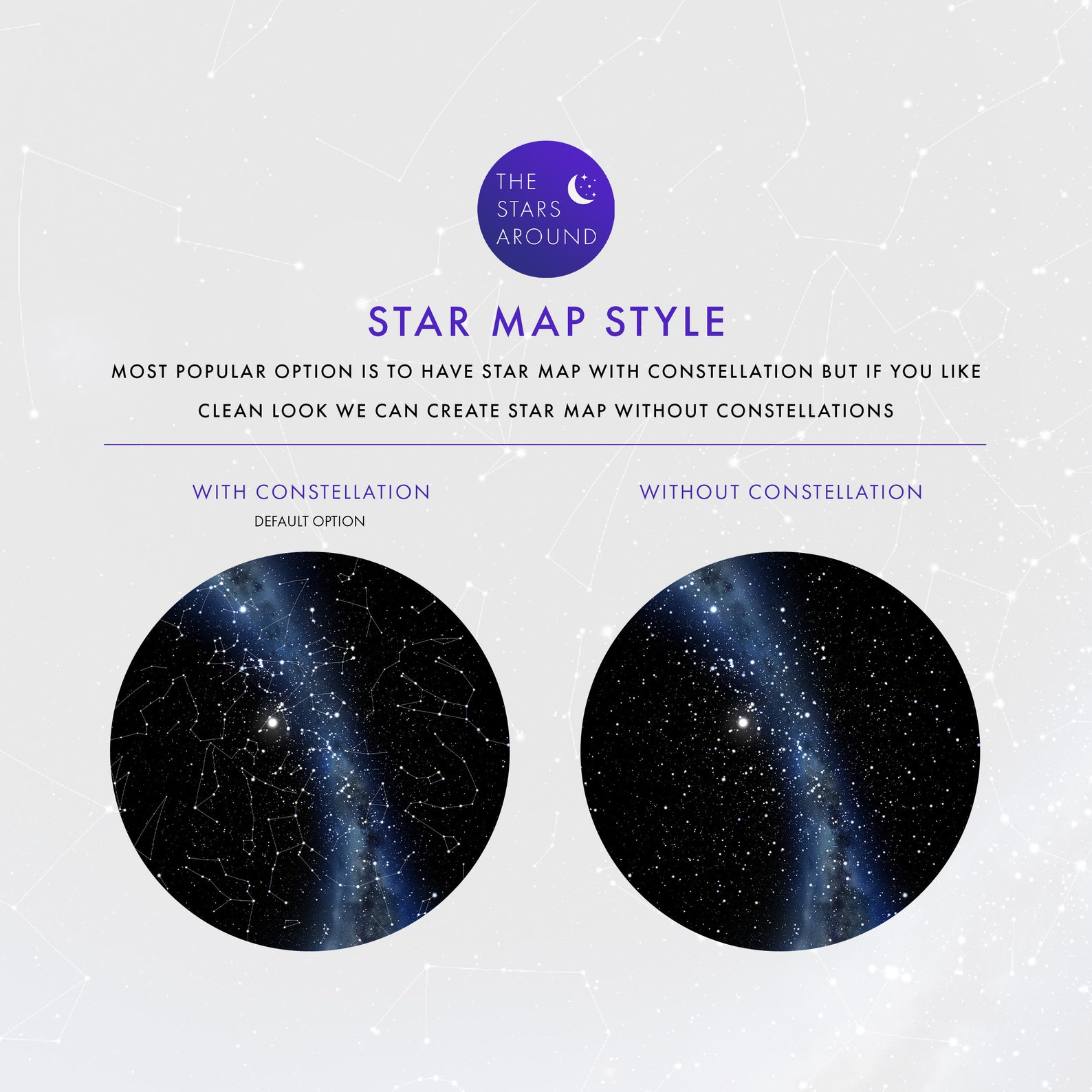 Custom Star Map Realistic Night Sky Map Custom Star Poster - Etsy