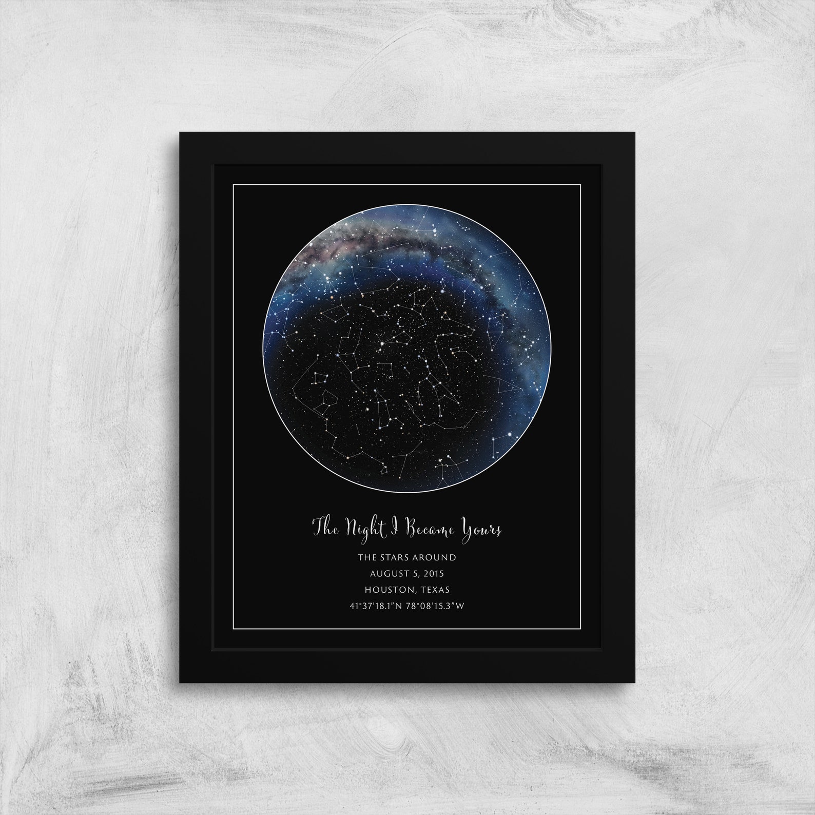Custom Star Map Most REALISTIC Night Sky Print the Perfect | Etsy
