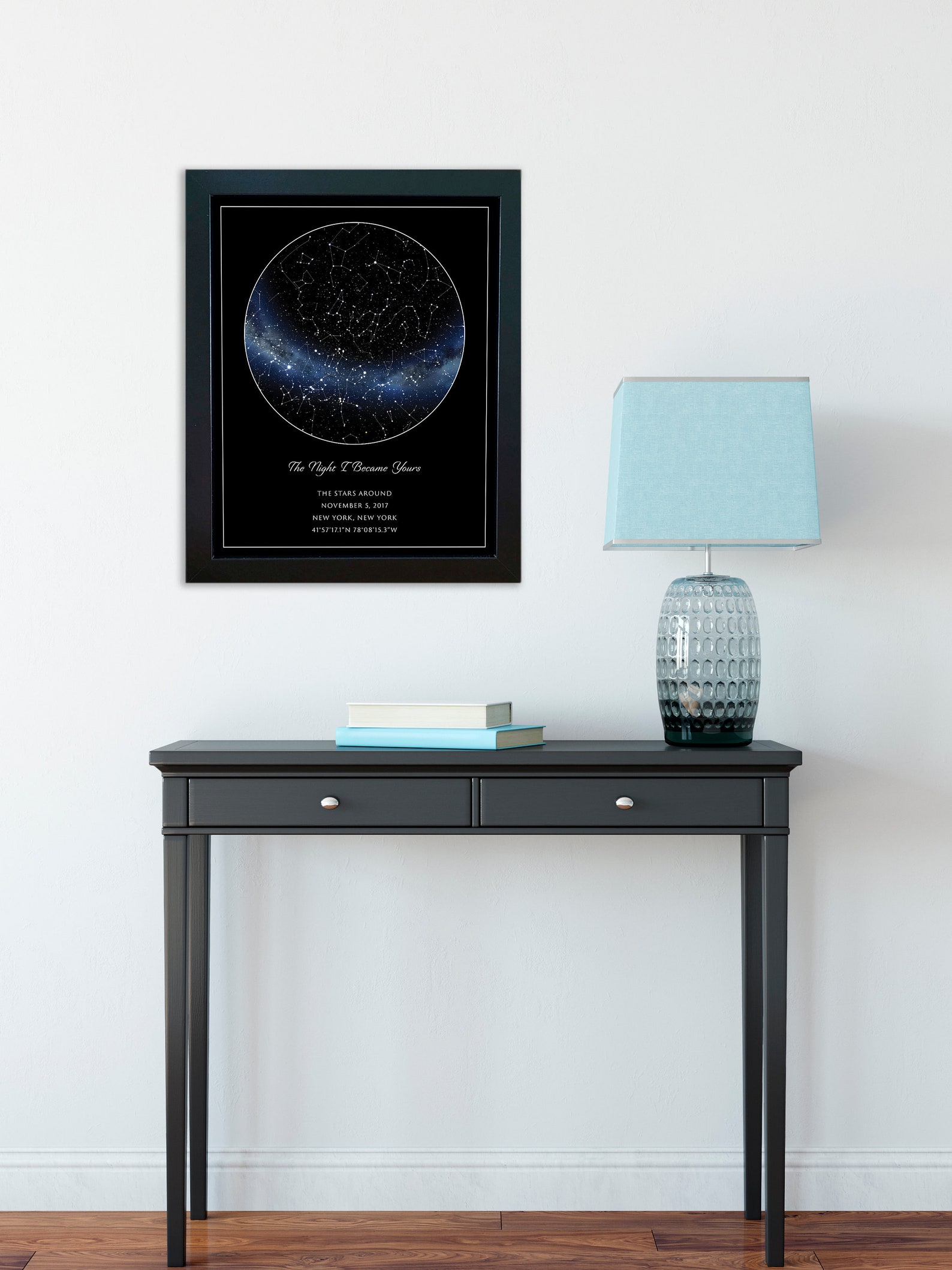 Custom Star Map Framed Poster REAL Night Sky Custom Star | Etsy
