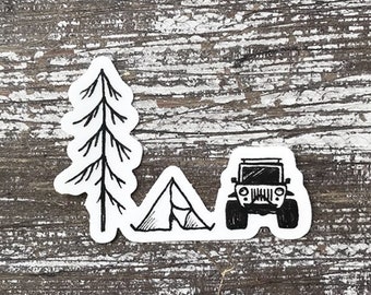 Jeep sticker | Etsy