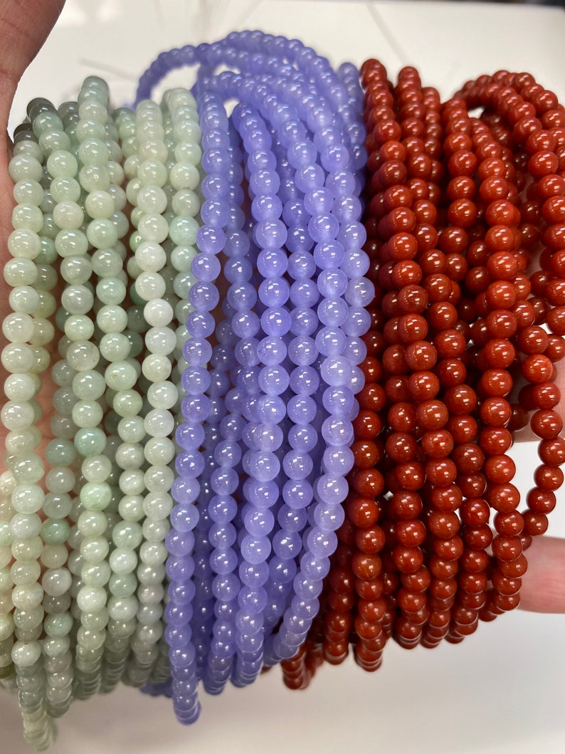 4mm Jade Beads Genuine Jade Beads | Etsy
