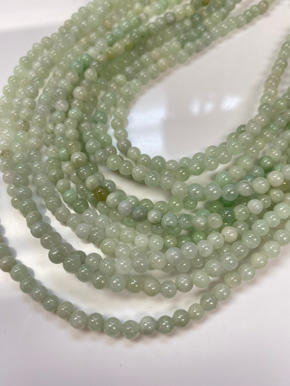 4mm Jade Beads Genuine Jade Beads | Etsy
