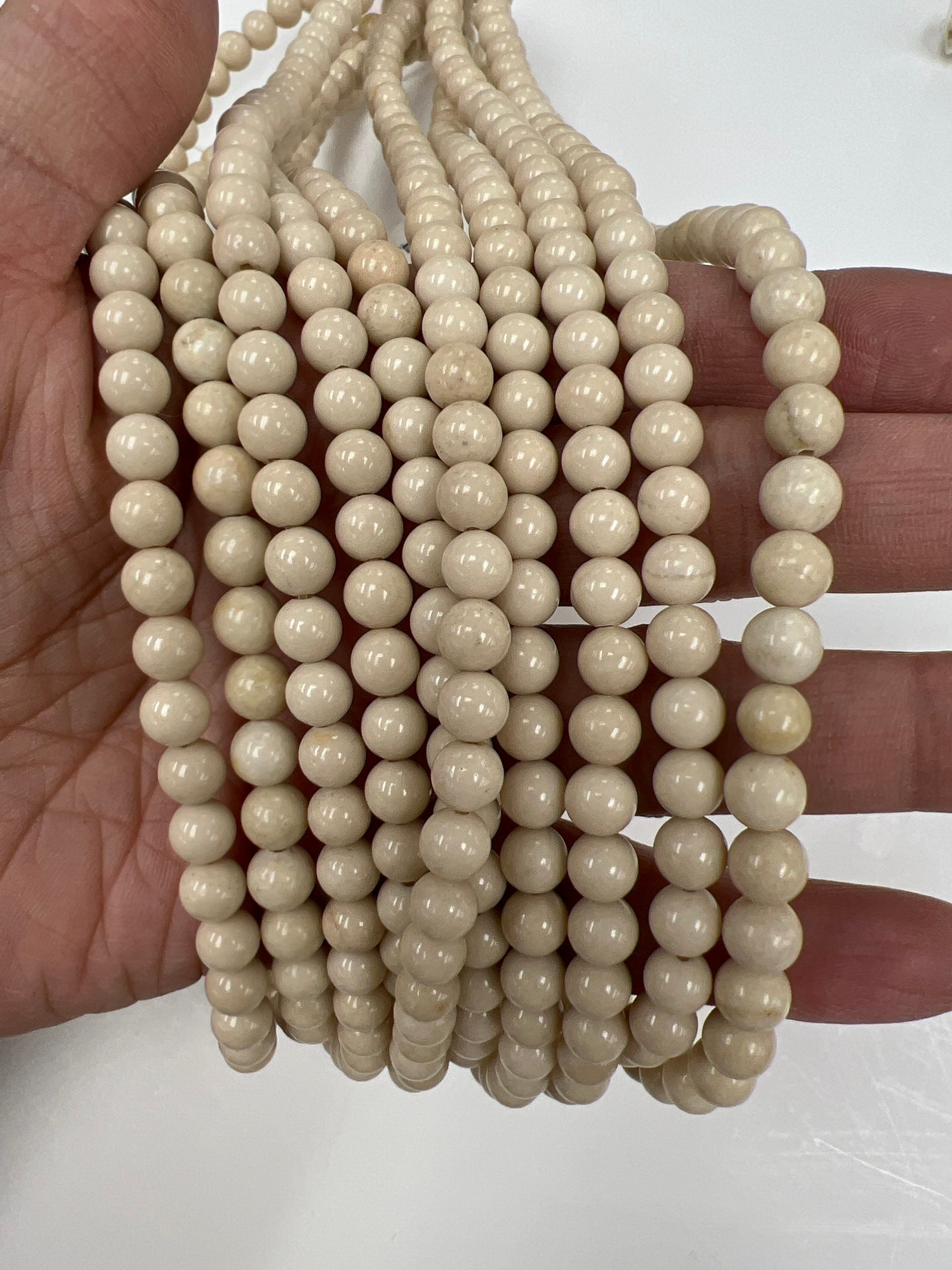 Riverstone Beads Fossil Beads River Stone Beads 6mm 8mm - Etsy