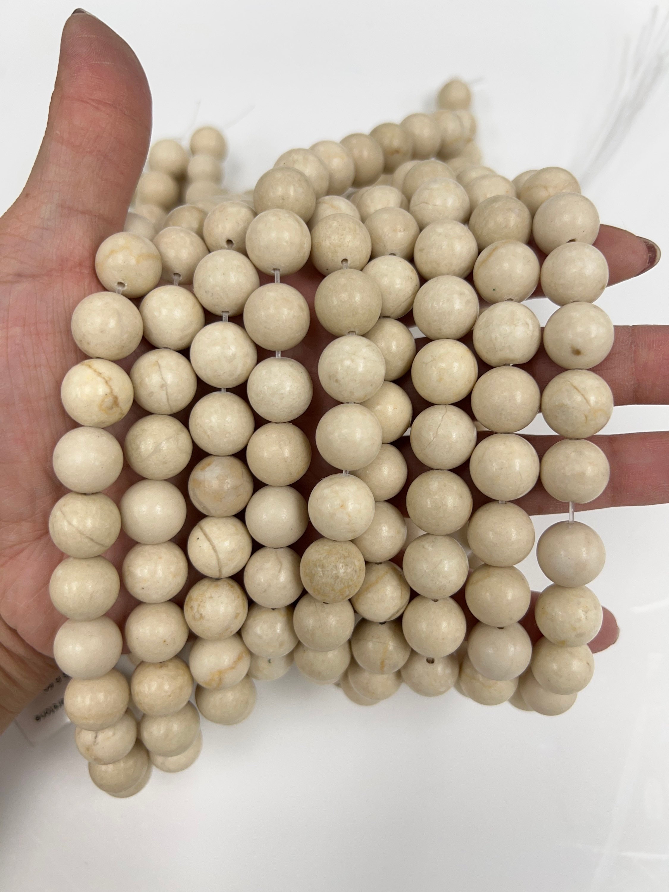 Riverstone Beads Fossil Beads River Stone Beads 6mm 8mm - Etsy