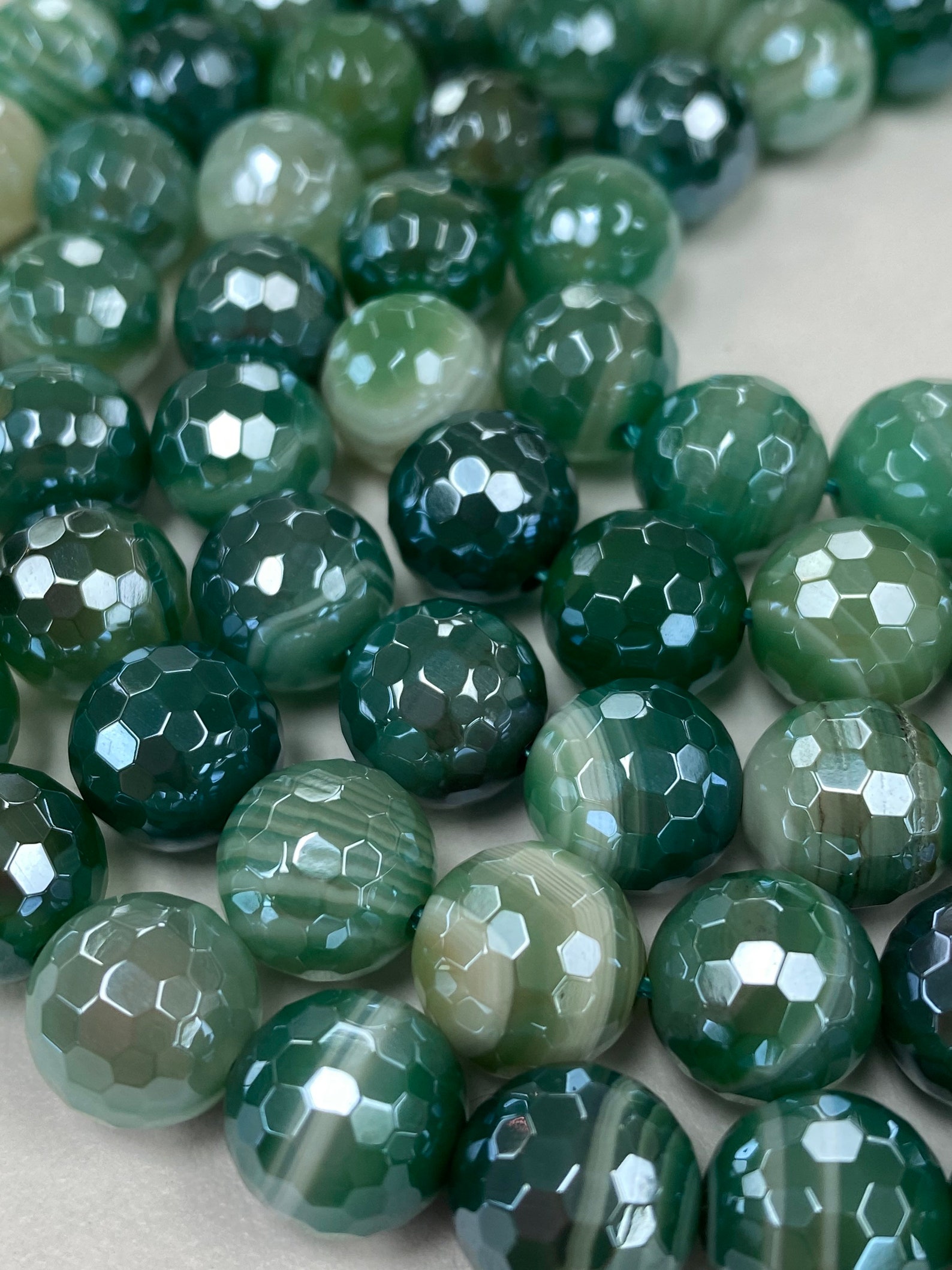 Mystic Green Agate Beads 8mm 10mm - Etsy