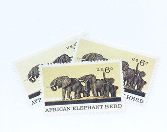 Elephant stamps | Etsy