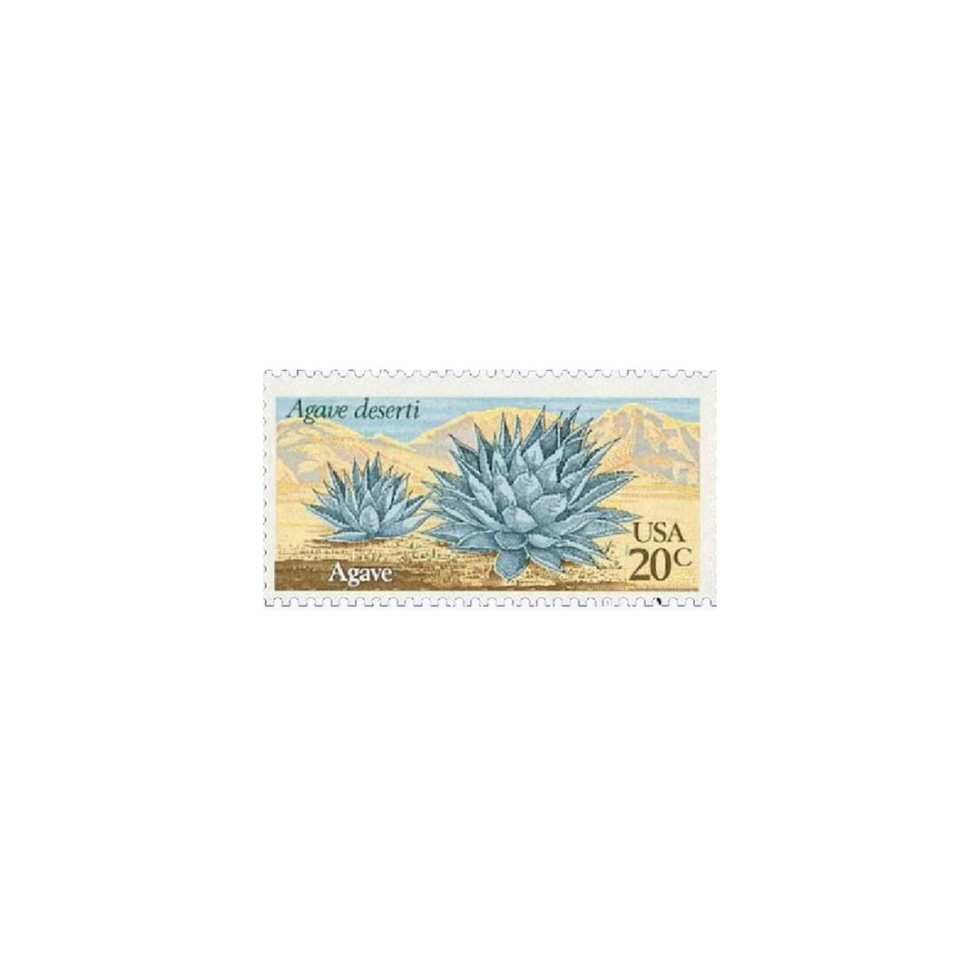 10 Agave Postage Stamps // UNUSED // Desert Plants // Blue // - Etsy