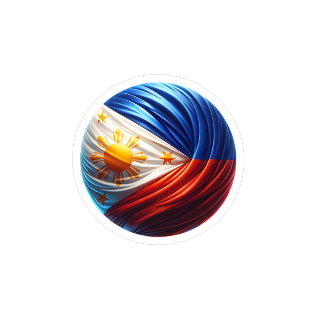 Philippine Flag Vinyl Decal Kiss-cut Sticker | Pinoy Made - Etsy