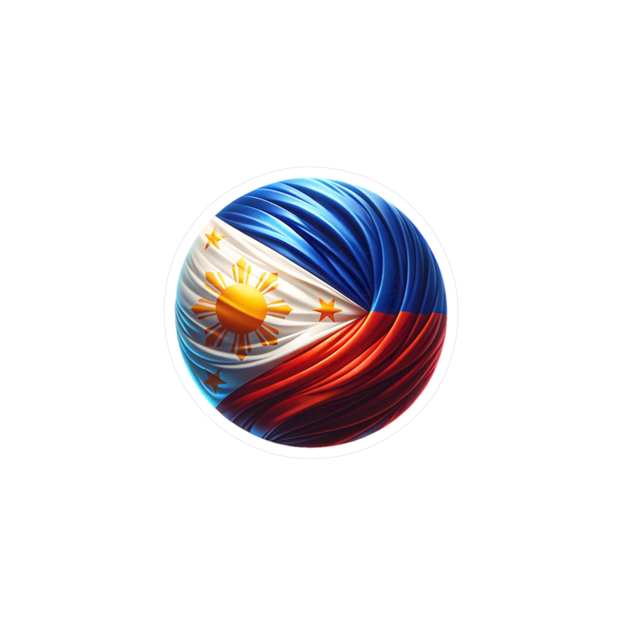 Philippine Flag POD Stickers for Gifts Pinoy Made Stickers Kiss-cut ...