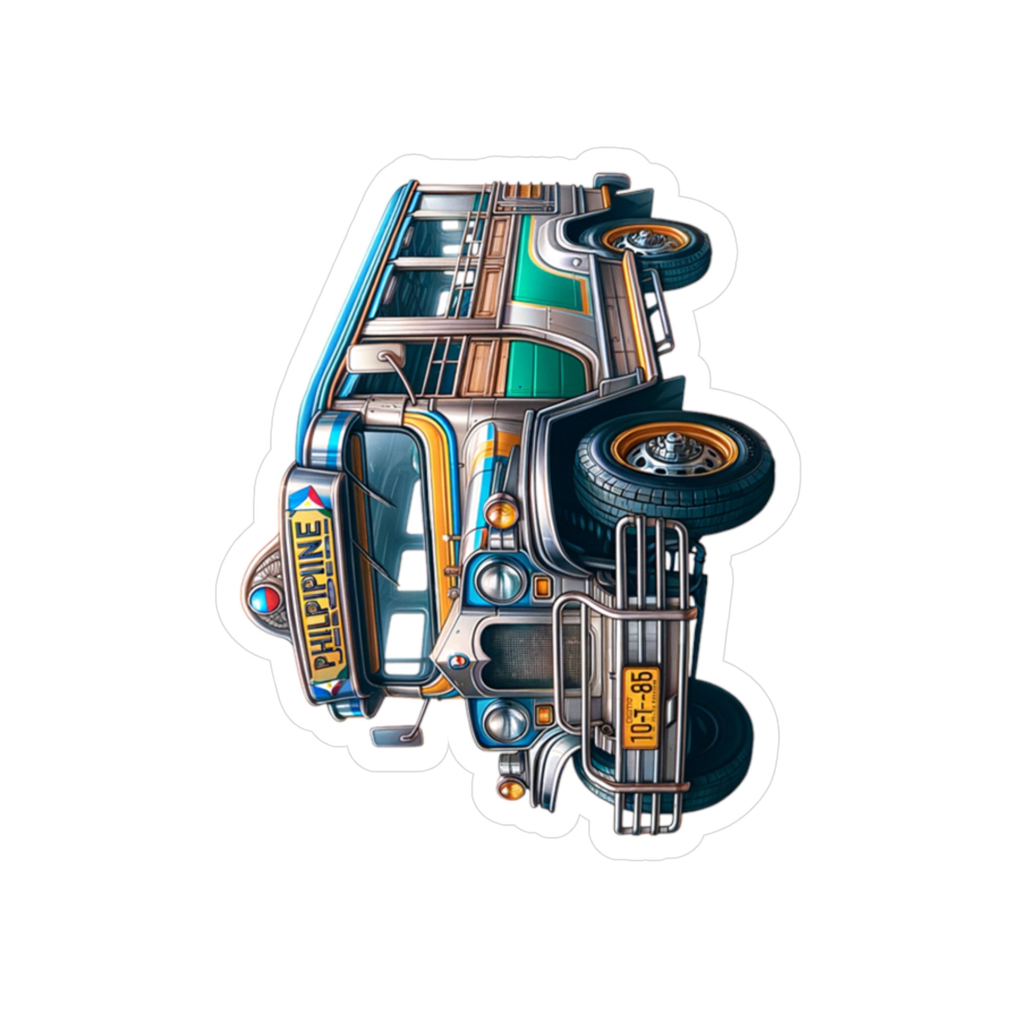 Philippine's Famous Jeepney Car Sticker for Gifts Pinoy Made Kiss-cut ...