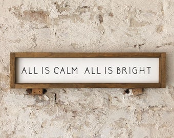 All is Calm Sign | Etsy