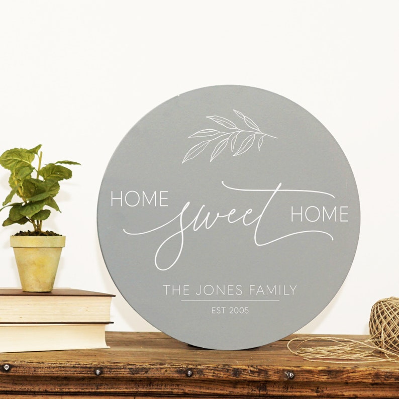 Farmhouse Wall Decor Home Sign Established Sign Home | Etsy