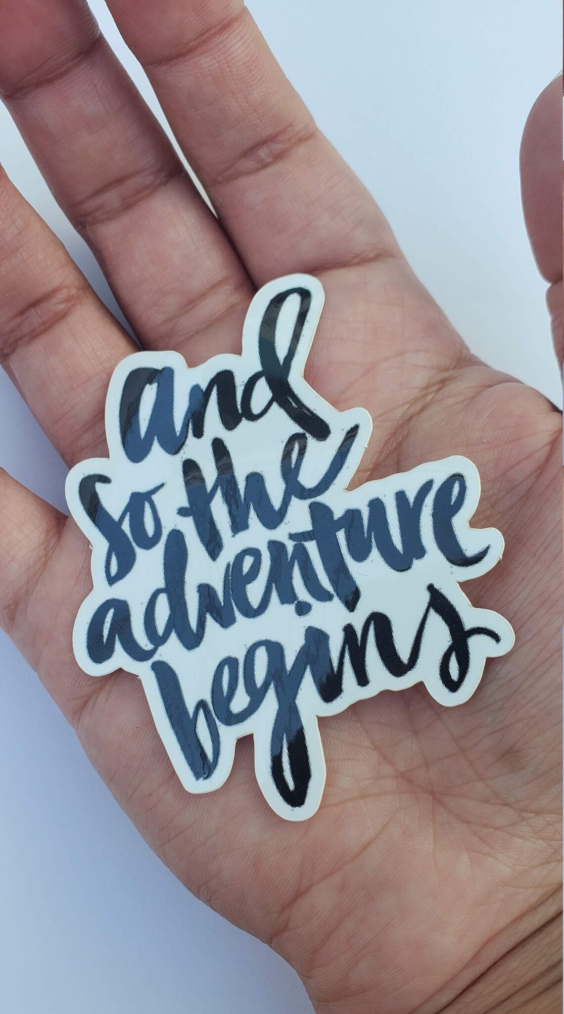 And so the Adventure Begins Sticker Travel Sticker - Etsy