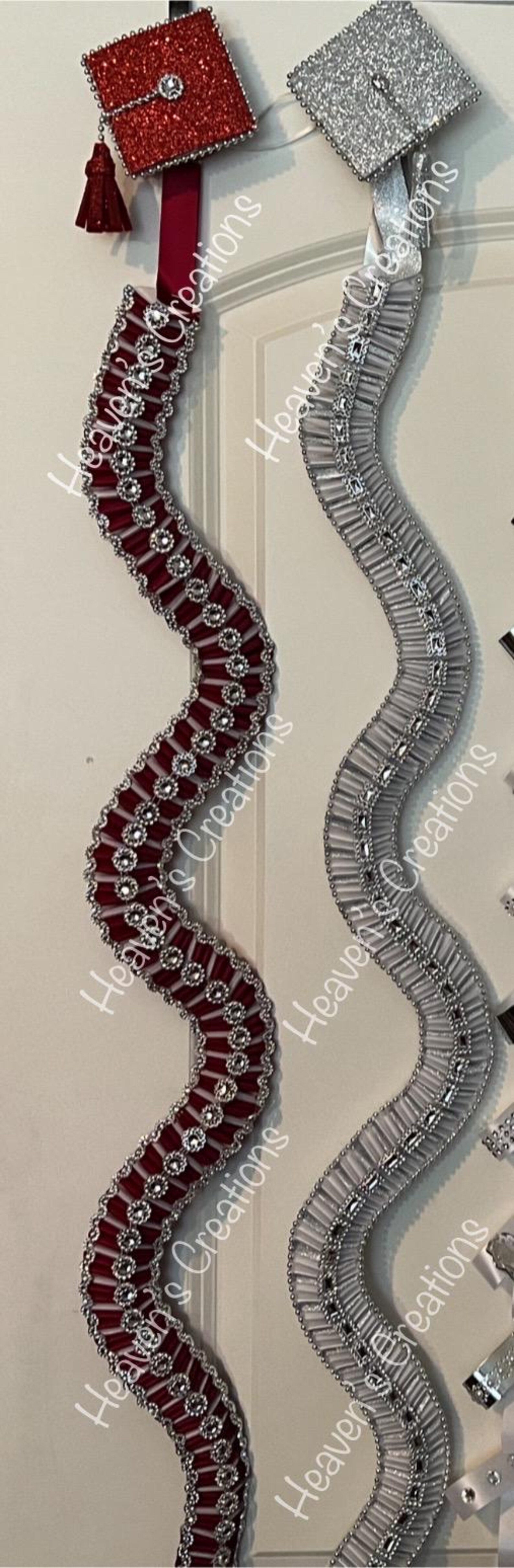 36” Wonky Love Braid Homecoming Mum W/matching MIDI GRADCAP or Cowprint ...