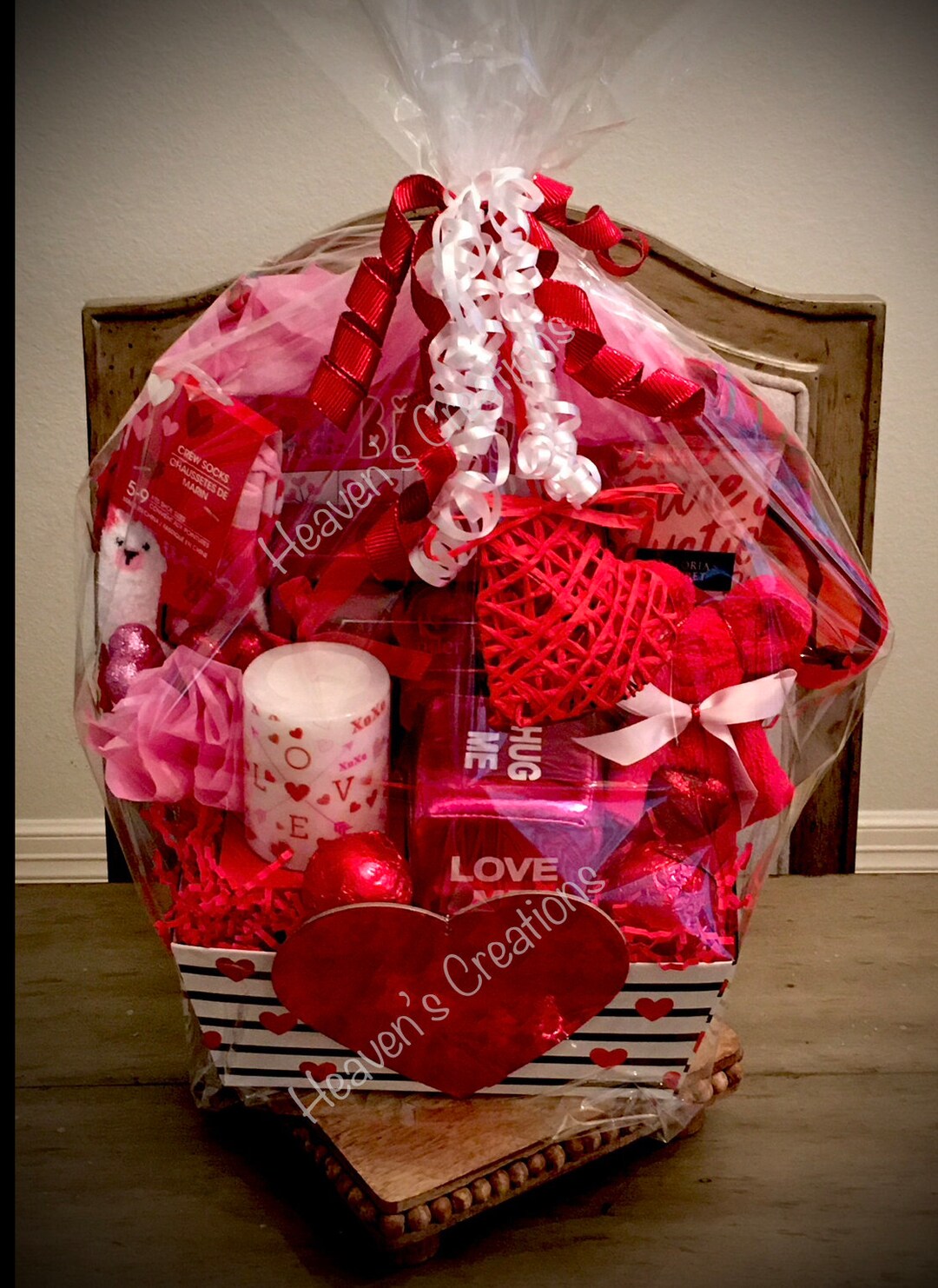 LOVE Gift Variety Gift Basket, Valentine Gifts for Her, Couples Game ...