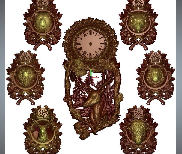 3D STL Model Wall Clock | Etsy