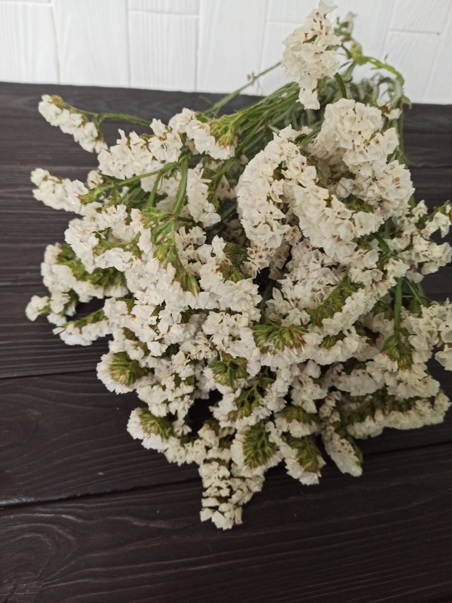 White Statice Bunch White Dried Statice Wedding Flowers | Etsy