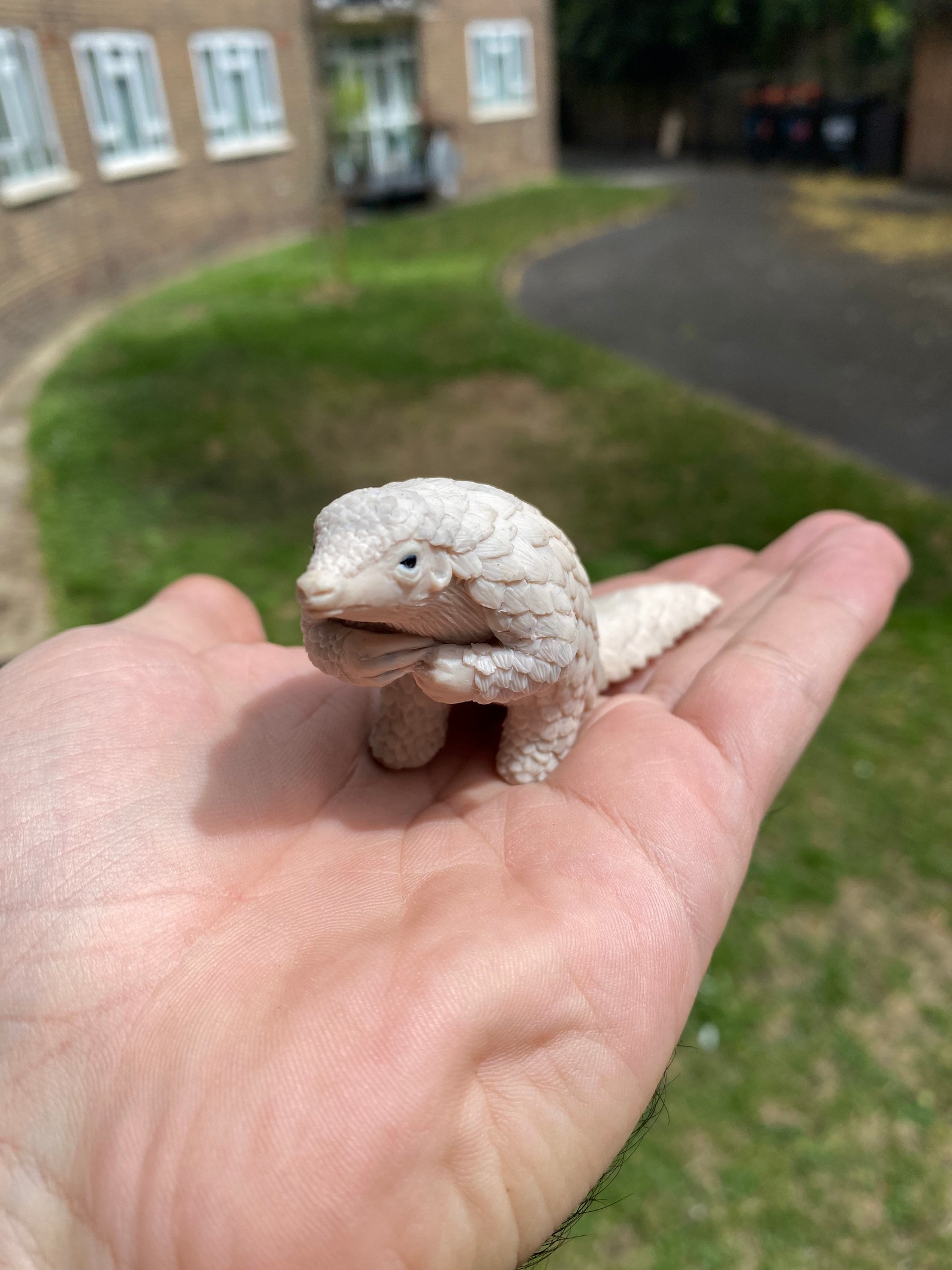 Beige Colour Standing Pangolin Figurines 5cm Height, 11cm Length - Etsy