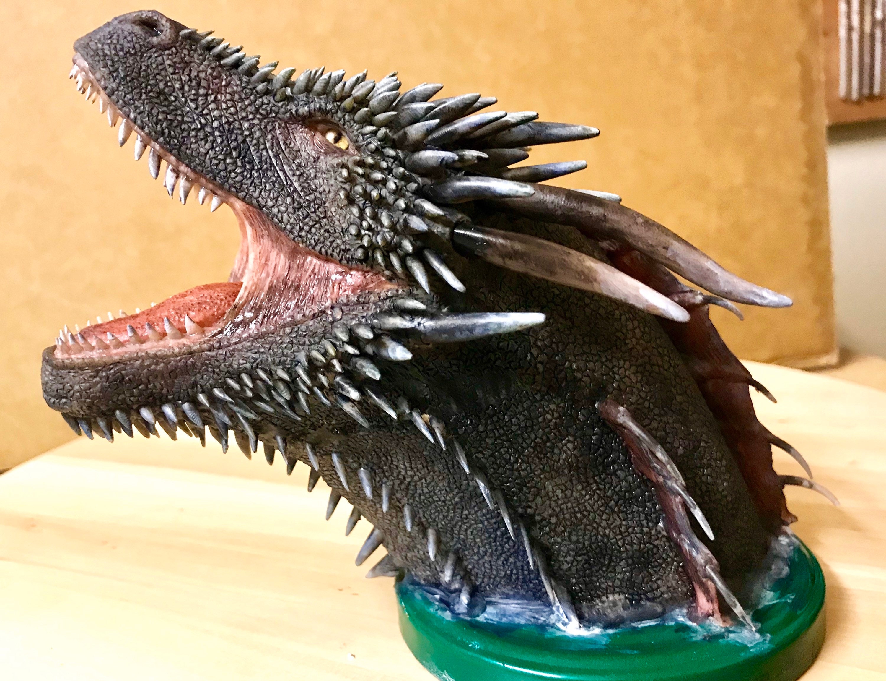 Realistic Dragon Head 16 cm height x 20 cm length | Etsy