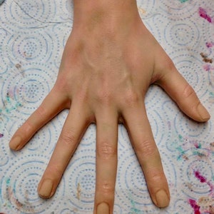 Realistic Human Hand Woman Right Hand / Flat Palm / Lifesize - Etsy