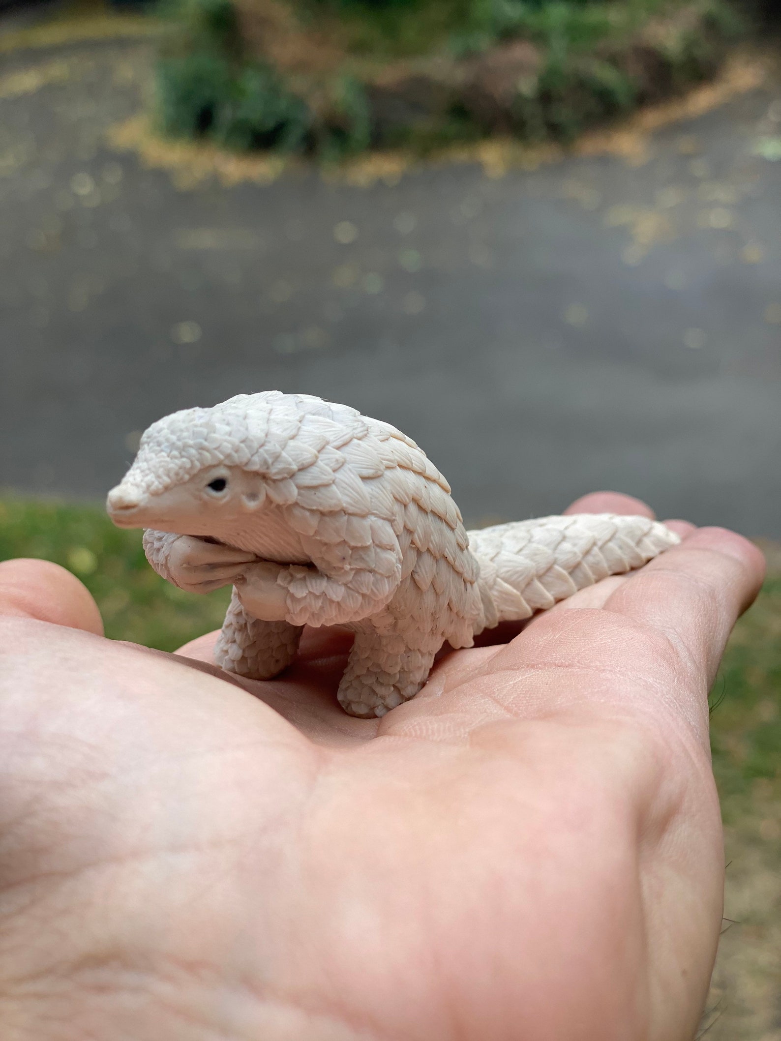 Beige Colour Standing Pangolin Figurines 5cm Height, 11cm Length - Etsy