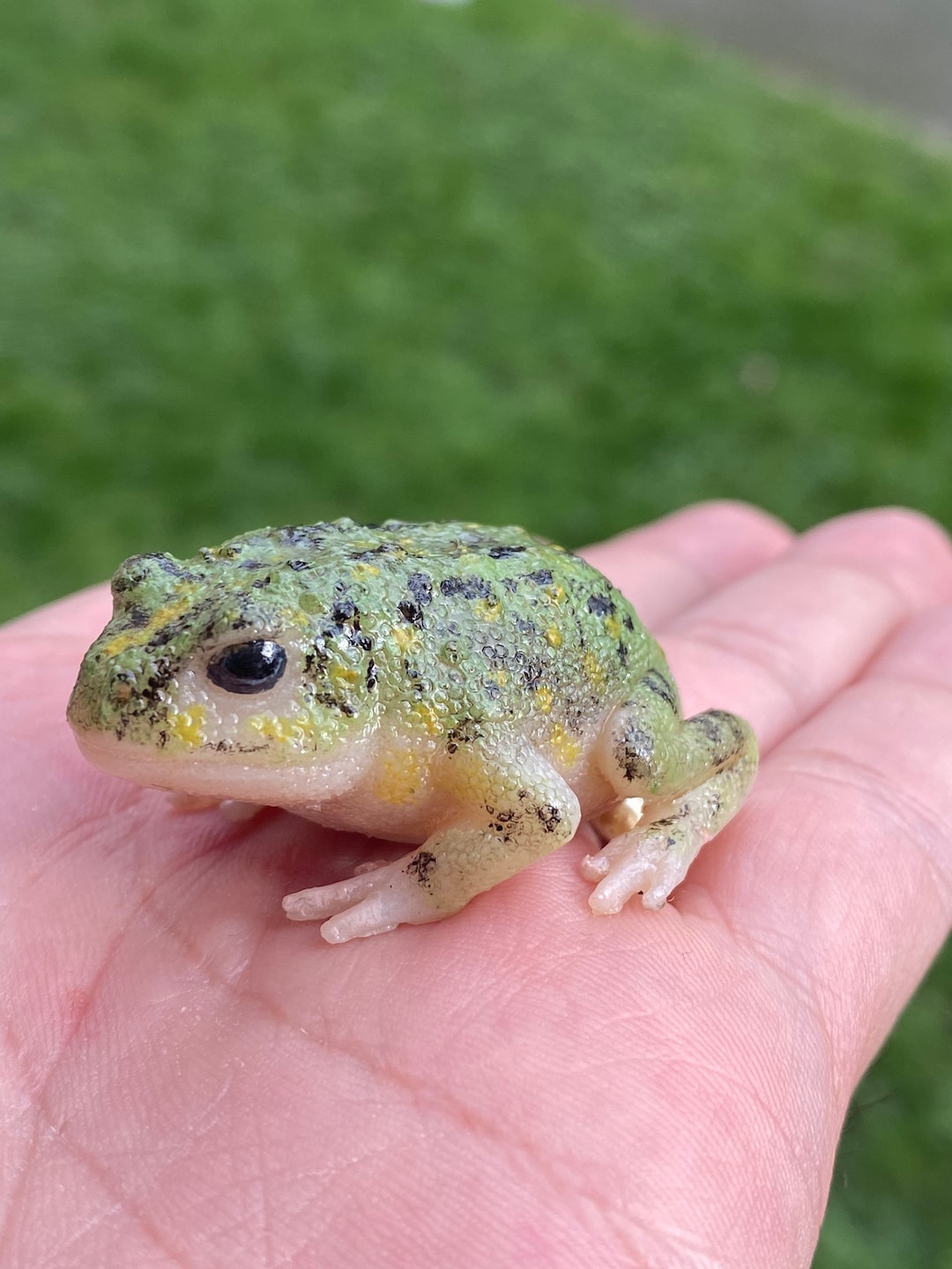 Baby Toad , Green Colour . 4cm Length - Etsy UK
