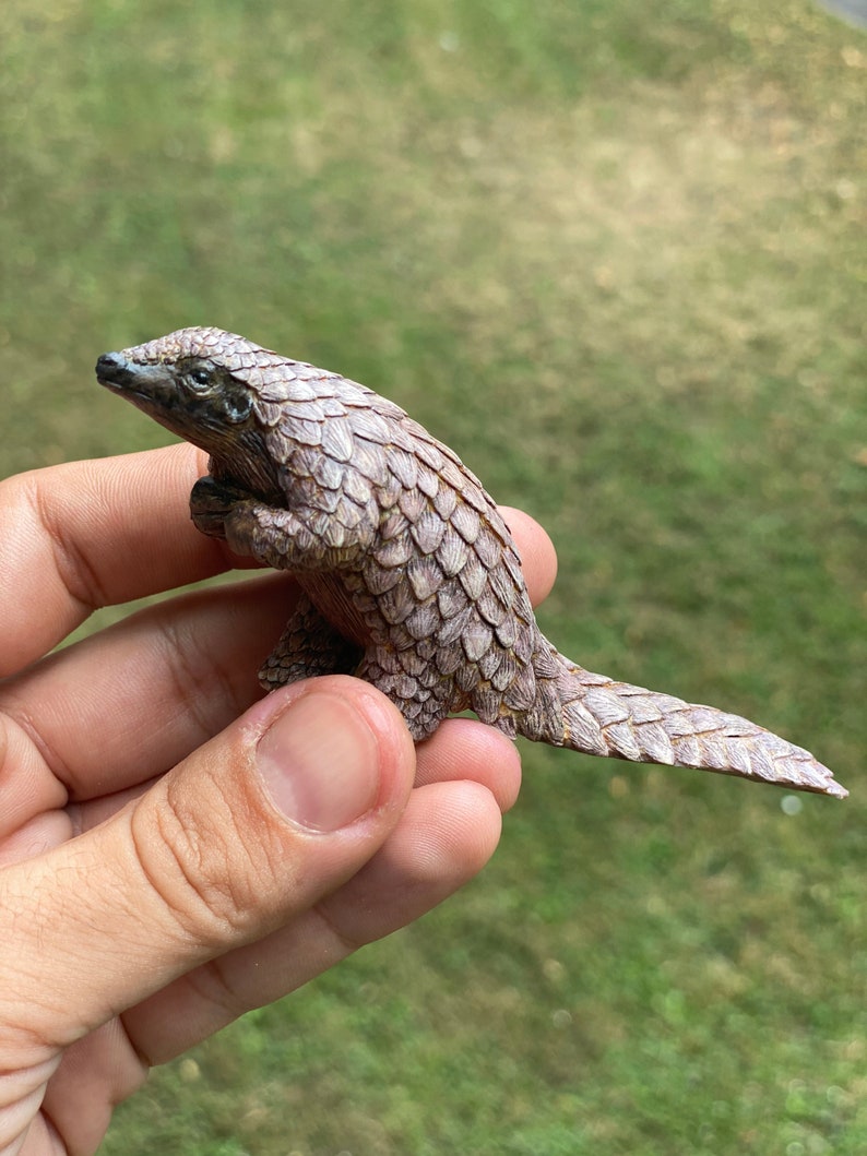 Realistic Colour Standing Pangolin Figurines 5cm Height, 11cm Length - Etsy