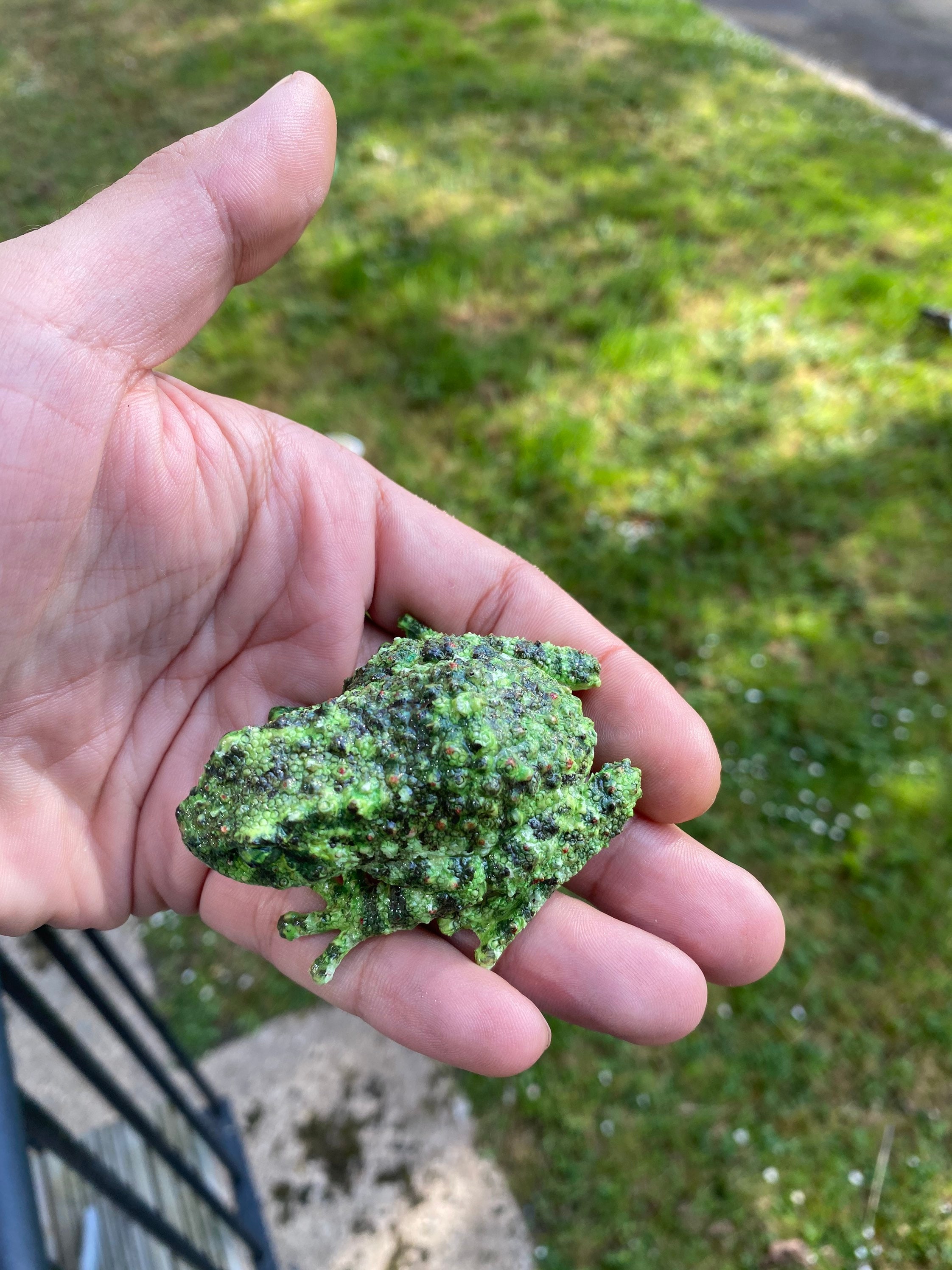 Vietnamese Mossy Frog Figurine... | Etsy