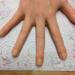 Realistic Human Hand Woman Right Hand / Flat Palm / Lifesize - Etsy