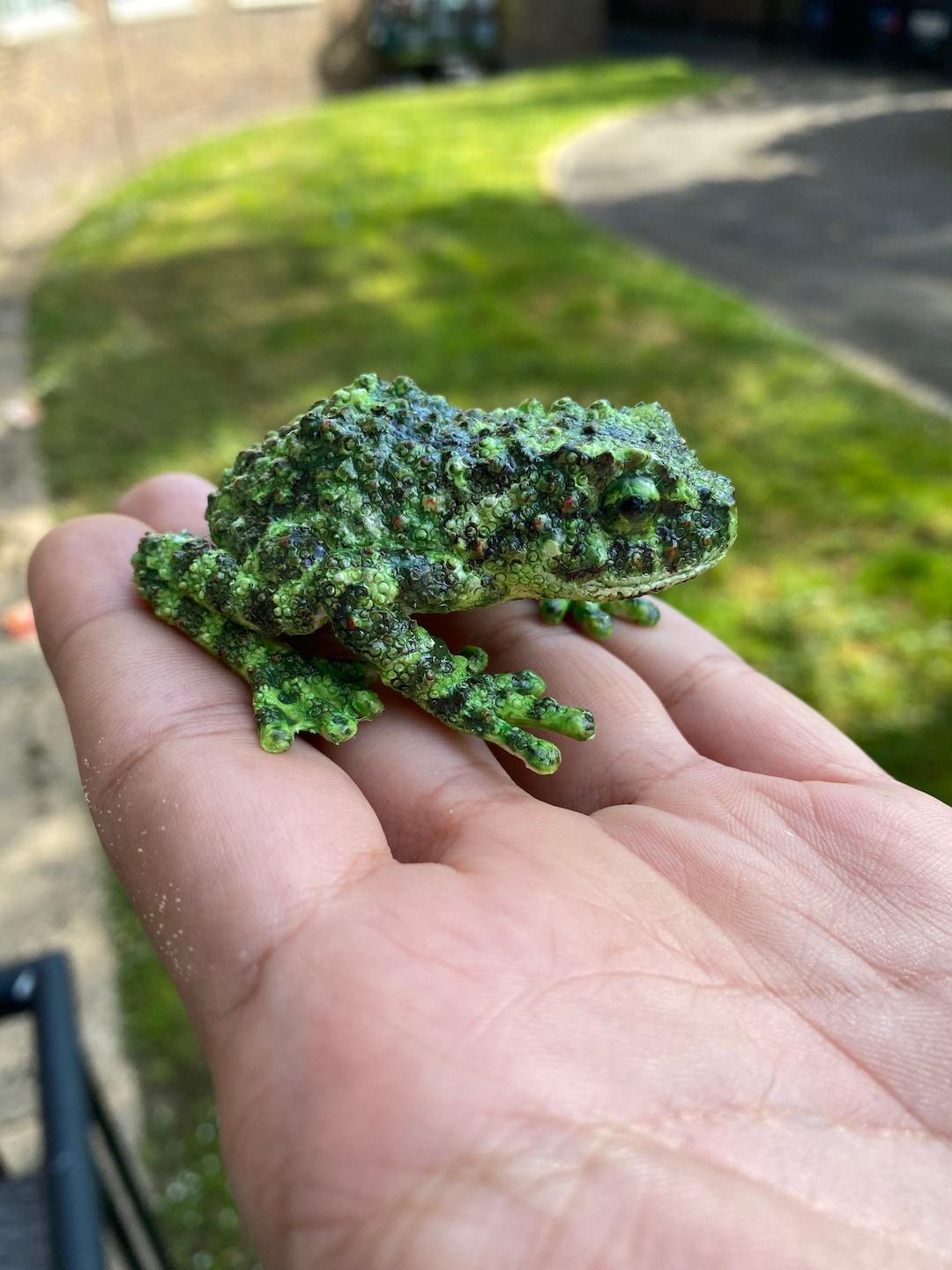 Vietnamese Mossy Frog Figurine... - Etsy