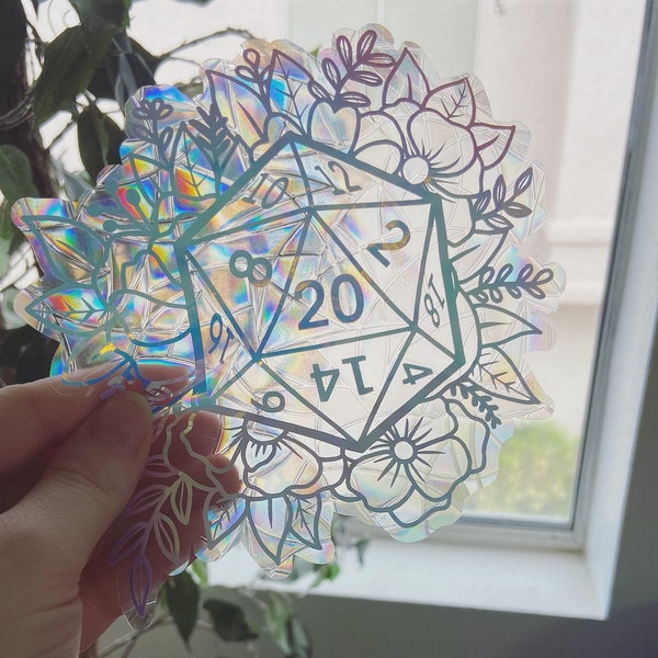 Dnd Stained Glass Window Cling - Etsy