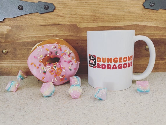 Dungeons and Dragons Mug Dunkin Donuts Coffee Mug D&D Coffee | Etsy