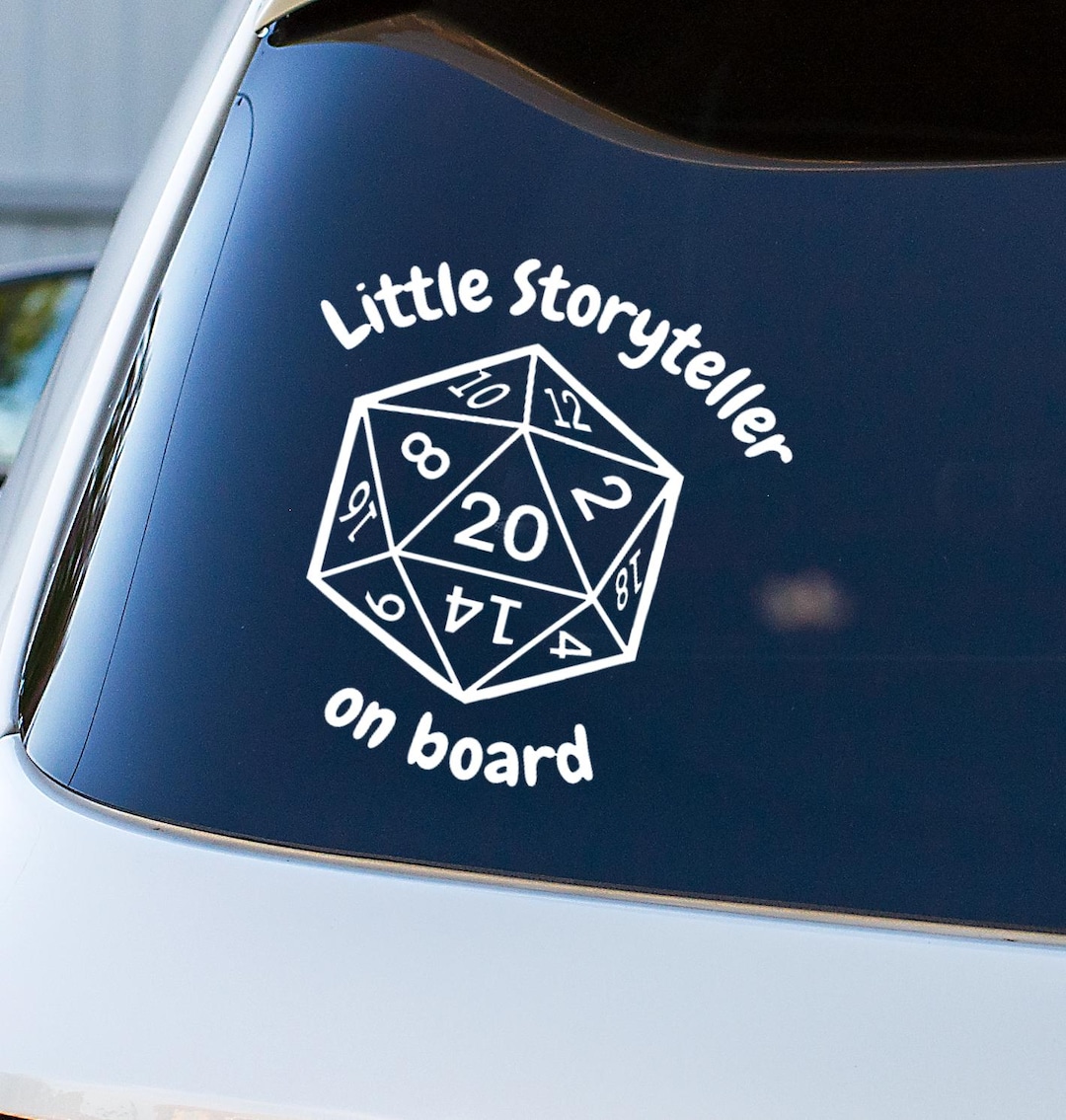 Dungeons and Dragons Baby on Board Car Decal, Stickers for Car, Laptop ...